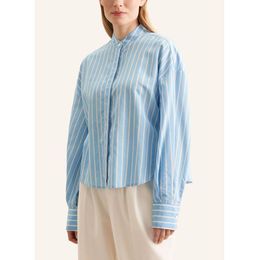 Seidensticker Bluse in Hellblau/ Wei&szlig; - 51% | Gr&ouml;&szlig;e 40 | Damen-blusen