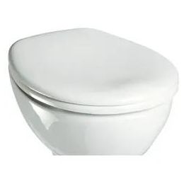 WC-Sitz ADOB "Venezia", wei&szlig;, B:38cm L:44cm, Duroplast, Edelstahl, WC-Sitze