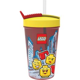 Lego Trinkbecher "Iconic - Girl" in Gelb/ Rot - 500 ml - 16% | Kinder-austruestung-accessoires