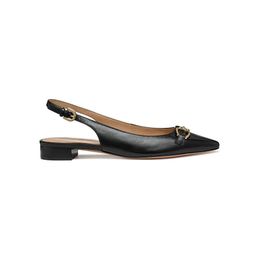 Geox Leder-Slingballerinas "Giselda" in Schwarz - 48% | Gr&ouml;&szlig;e 39 | Damen-ballerinas