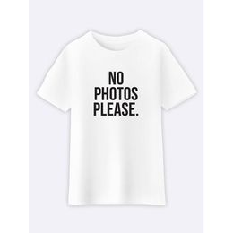 WOOOP Shirt "No photos please" in Wei&szlig; - 61% | Gr&ouml;&szlig;e 92 | Kinder-oberteile
