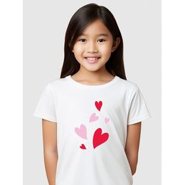 WOOOP Shirt "Back many Hearts" in Wei&szlig; - 67% | Gr&ouml;&szlig;e 152 | Kinder-oberteile