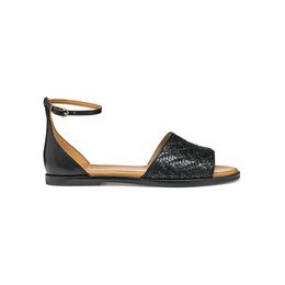 Geox Leder-Sandalen "Naileen" in Schwarz - 40% | Gr&ouml;&szlig;e 38 | Damen-sandalen