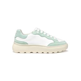 Geox Sneakers "Spherica EC4" in Wei&szlig;/ Gr&uuml;n - 54% | Gr&ouml;&szlig;e 36 | Damen-sneakers