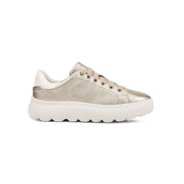 Geox Leder-Sneakers "Spherica EC4.1" in Gold - 54% | Gr&ouml;&szlig;e 36 | Damen-sneakers