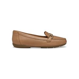 Geox Leder-Slipper "Annytah Moc" in Hellbraun - 45% | Gr&ouml;&szlig;e 38 | Damen-schuhe-halbschuhe