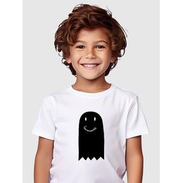 WOOOP Shirt "Boooh" in Wei&szlig; - 67% | Gr&ouml;&szlig;e 92 | Kinder-oberteile