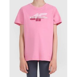 4F Shirt in Pink - 50% | Gr&ouml;&szlig;e 122 | Kinder-oberteile