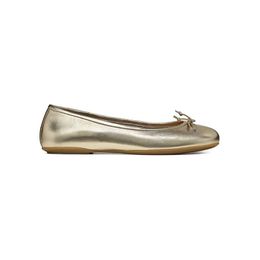 Geox Leder-Ballerinas "Palmaria" in Gold - 42% | Gr&ouml;&szlig;e 38 | Damen-ballerinas