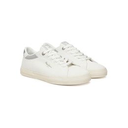Pepe Jeans Footwear Sneakers "Kenton" in Creme/ Silber - 54% | Gr&ouml;&szlig;e 37 | Damen-sneakers