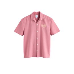 next Button Up Shirt male size M Light orange / Eosin