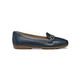 Geox Leder-Slipper "Annytah Moc" in Dunkelblau - 54% | Gr&ouml;&szlig;e 36 | Damen-schuhe-halbschuhe