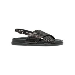 Geox Leder-Sandalen "Adelash" in Schwarz - 53% | Gr&ouml;&szlig;e 37 | Damen-sandalen