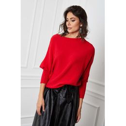 Jos&eacute;fine Pullover "Dragor" in Rot - 72% | Gr&ouml;&szlig;e XL | Damen-pullover-cardigans