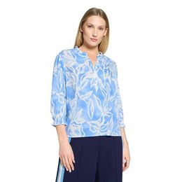 Cartoon Bluse in Hellblau/ Wei&szlig; - 65% | Gr&ouml;&szlig;e 46 | Damen-blusen