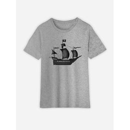 WOOOP Shirt "Pirate ship" in Grau - 61% | Gr&ouml;&szlig;e 116 | Kinder-oberteile