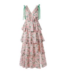 Imily Bela Kleid Damen Gr&ouml;&szlig;e 36 gr&uuml;n / pink / rosa Sommerkleid