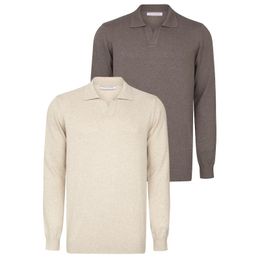 Felix Hardy Herren Polokragenpullover &raquo;Pullover mit Polo-Kragen 2er-Pack&laquo; M