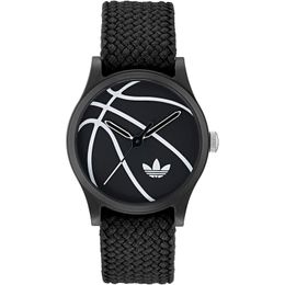 adidas originals Herren adidas originals Quarzuhr &raquo;GAME ONE&laquo; Armbanduhr, Herrenuhr, Damenuhr,Nylonarmband,wasserabweisend bis 5 bar schwarz