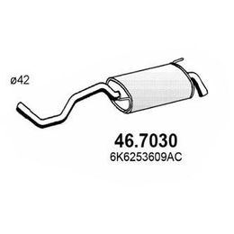 Asso Endschalld&auml;mpfer 46.7030 f&uuml;r SEAT 6K6253609AB 6K6253609AC
