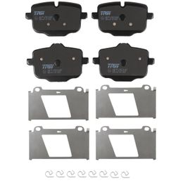 TRW Bremsbelagsatz, Scheibenbremse GDB1869 hinten rechts links mit Zubeh&ouml;r f&uuml;r BMW 6775346 34216890353 2284389