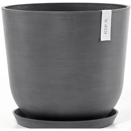 Ecopots Blumentopf &raquo;Oslo 45 + Wassersystem Grau&laquo; f&uuml;r innen und au&szlig;en: frostsicher, bruchsicher und lichtbest&auml;ndig grau Kunststoff