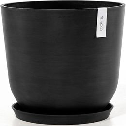 Ecopots Blumentopf &raquo;Oslo 45 + Wassersystem Dunkelgrau&laquo; f&uuml;r innen und au&szlig;en: frostsicher, bruchsicher und lichtbest&auml;ndig grau Kunststoff