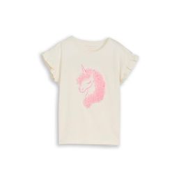 Tom Tailor M&auml;dchen Tom Tailor T-Shirt mit Einhorn Print 128/134