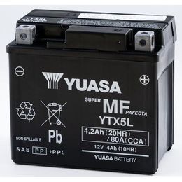 Yuasa Starterbatterie YTX5L 12V 4Ah 80A f&uuml;r KYMCO HONDA 31500-GFY6-9410 31500-KY4-905 31500KY4905