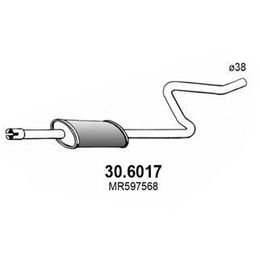 Asso Mittelschalld&auml;mpfer 306017 f&uuml;r MITSUBISHI