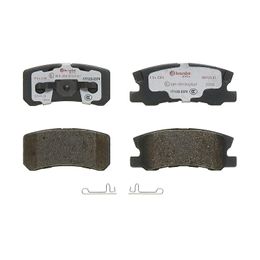 Brembo Bremsbelagsatz, Scheibenbremse P 54 031X hinten rechts links ohne Zubeh&ouml;r f&uuml;r MITSUBISHI BAIC WEIWANG PEUGEOT DODGE JEEP CITRO&Euml;N LANCIA (GAC) C