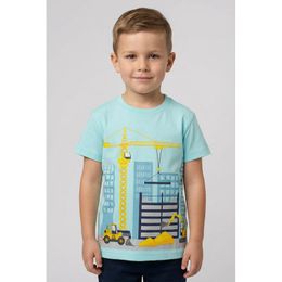 Blue Seven Jungen T-Shirt Basic Passform, ohne Verschluss, unifarben oder mit Druck 116