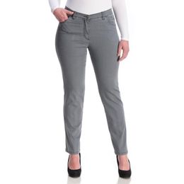 KjBRAND Damen KjBRAND Stretch-Hose &raquo;Betty&laquo; super Stretch grau 46, N-Gr