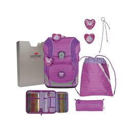 DerDieDas Schulranzen Set 5-tlg. ErgoFlex Tiny Purple Unicorn in lila | Gr.: onesize
