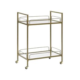 Beliani Servierwagen VENETA in Gold - (W) 66 x (H) 90 x (L) 40 cm | Gr.: onesize