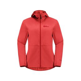 Jack Wolfskin Funktionsjacke/Softshelljacke FELDBERG HOODY W 2720 vibran in Rot | Gr.: S