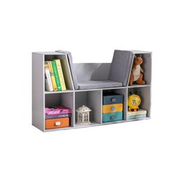 HOMCOM Kinder B&uuml;cherregal Grau | Gr.: onesize