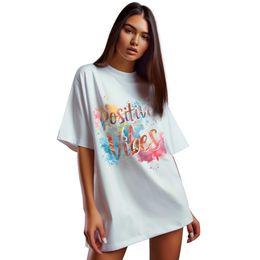 Reichstadt Damen Oversized T-Shirt in Vibrant Positivity | Gr.: XL