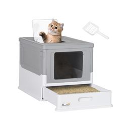 PawHut Katzentoilette 47,5L x 35,5B x 36,7H cm | Gr.: onesize