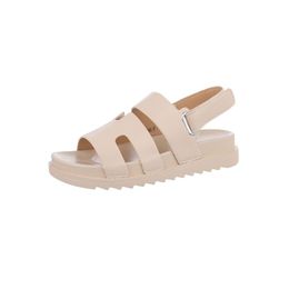 Ital-Design Sandale & Sandalette in Beige | Gr.: 38