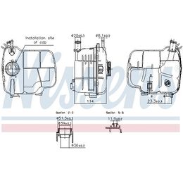 NISSENS Ausgleichsbeh&auml;lter, K&uuml;hlmittel 996224 f&uuml;r Opel