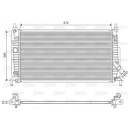 Valeo K&uuml;hler, Motork&uuml;hlung 701613 f&uuml;r MAZDA (CHANGAN) Z6681520Y LF8B1520Y Z668-15-20Y