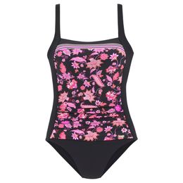 Lascana Badeanzug Damen Gr&ouml;&szlig;e XXL orange / pink / schwarz / wei&szlig;