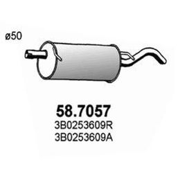 Asso Endschalld&auml;mpfer 587057 f&uuml;r VW