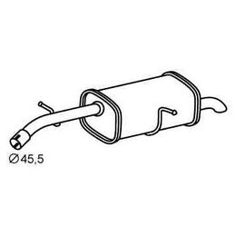 VEGAZ Endschalld&auml;mpfer pgs443 f&uuml;r Peugeot