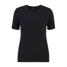 BETTY & CO BETTY & CO Basic Shirt mit Rundhalsausschnitt in Schwarz | Gr.: L