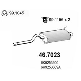 Asso Endschalld&auml;mpfer 467023 f&uuml;r VW