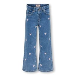 KIDS Only Jeans mit weitem Bein in Light Medium Blue Denim | Gr.: 98