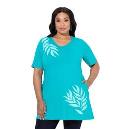 Ulla Popken Longshirt in t&uuml;rkis | Gr.: 66-68