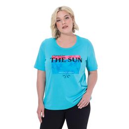 Ulla Popken Shirt in tiefes aqua | Gr.: 46-48